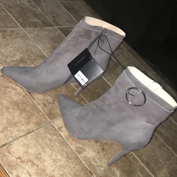 Shoes | Grey Booties | Poshmark
